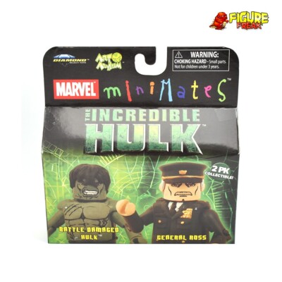 Marvel Minimates Series 22 Incredible Hulk Movie Damaged Hulk & General ...