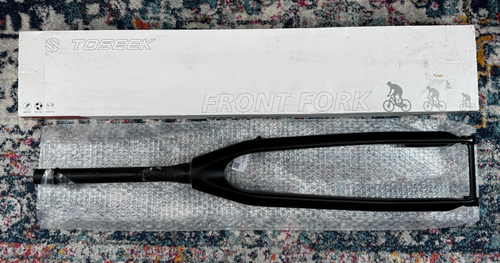 TOSEEK Carbon Fiber MTB Rigid Fork 29" Tapered Tube 1-1/8" 3K T800 Disc ...