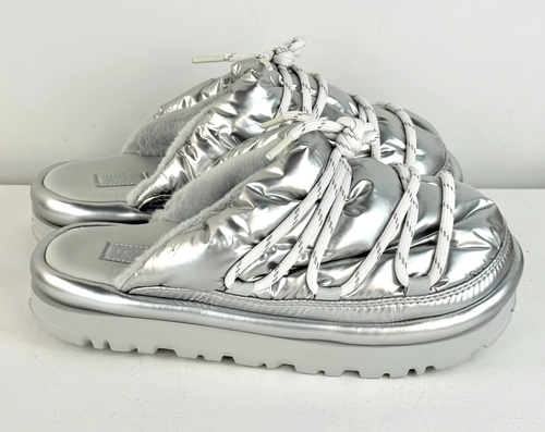 Women's - UGG HI Shine Spaceslider Slide Silver Sandal Size 8 | eBay