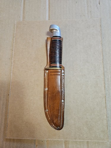 WESTERN USA L48 I FIXED BLADE HUNTING KNIFE W/SHEATH | eBay