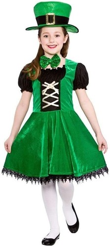 Irish Leprechaun Girls Fancy Dress St Patricks Day Kids Childs Costume ...
