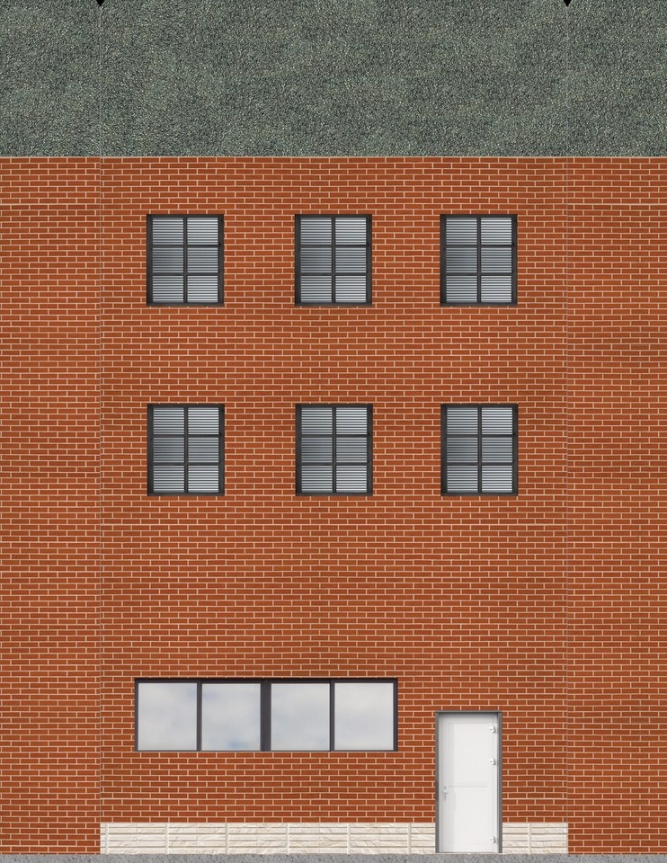 10 Strorefront Rear Side Flat Buildings for Backgrounds for O Scale ...