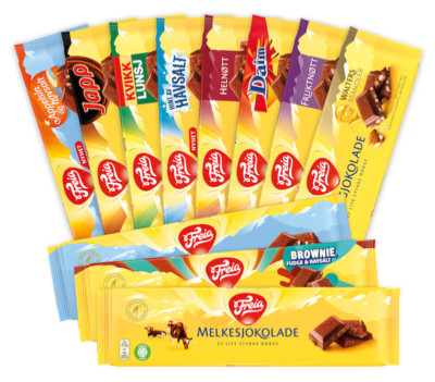 Melkesjokolade: Norwegian Milk Chocolate bar from Freia 200 grs. Made ...