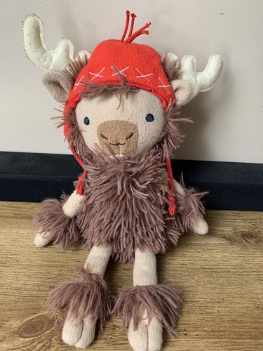 Hallmark MopTops Moose Brown Plush Shaggy Stuffed Animal Toy | eBay