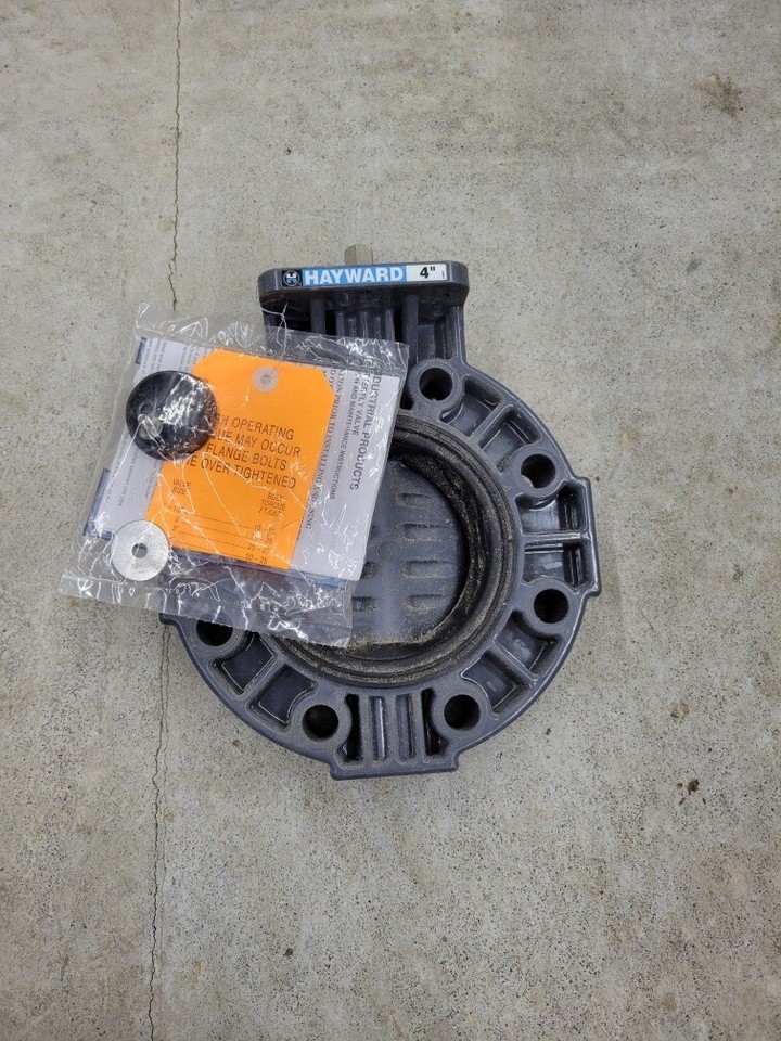 HAYWARD BUTTERFLY VALVE 4" INCH PVC WITH LEVER HANDLE | eBay