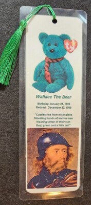 Beanie Babies Bookmark - Hand Made - Choose Beanie - 5 ml thick - 8" x ...