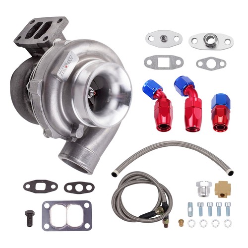 T70 Turbocharger Universal Turbo Manifold for all 1.8L-3.0L Engines Oil ...