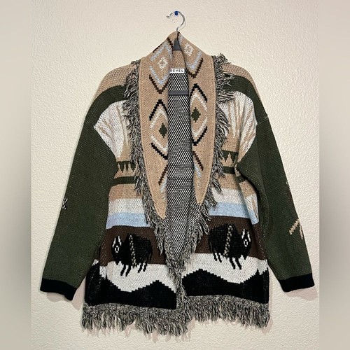 Revel Women’s Southwest Buffalo Teepee Heavyweight Cardigan Missing ...