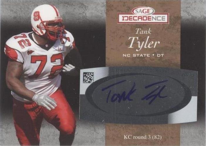 2007 SAGE Decadence - Autographs Tank Tyler #A37 Bronze (AU, RC) for ...
