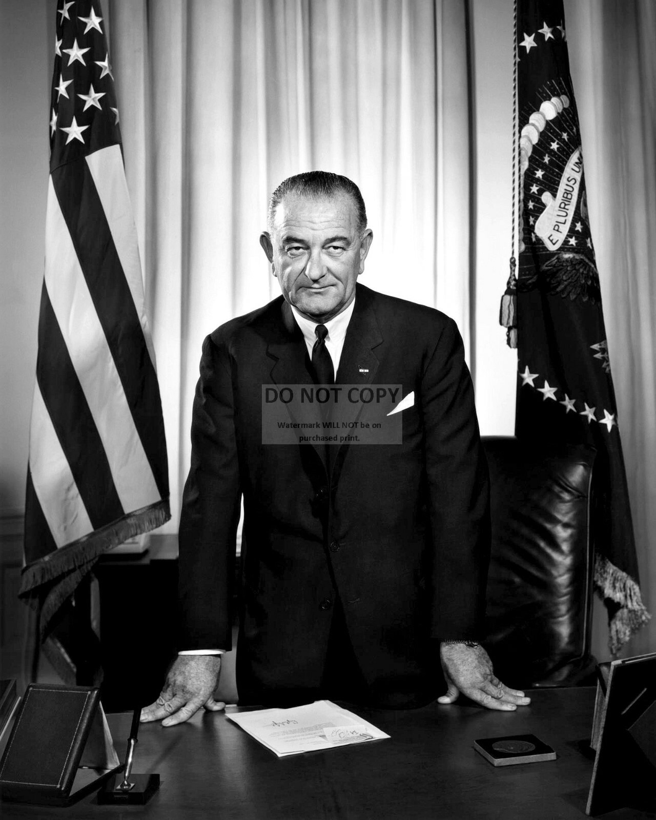 LYNDON B. JOHNSON 36TH PRESIDENT OF THE UNITED STATES - 8X10 PHOTO ...