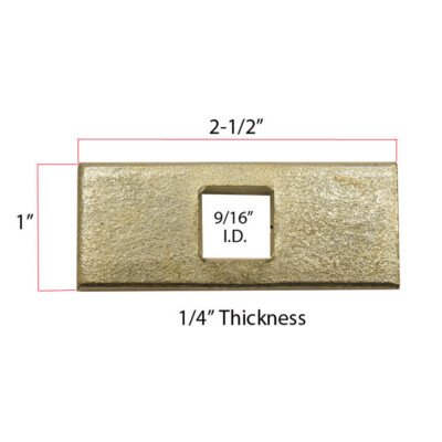 Trailer Hitch Block Plate Spacer Kit | Pack of 6 Spacers | BPK-251212SQ