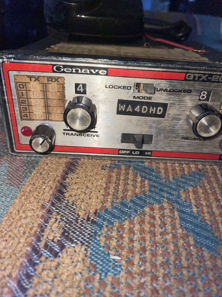 Vintage Genave GTX-200 2-meter Ham Transceiver Amateur Radio Microphone ...