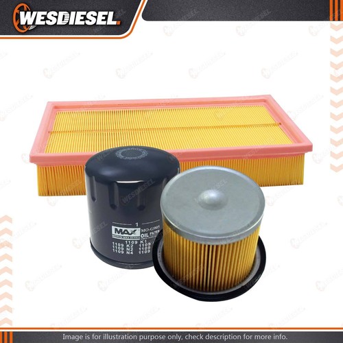 Wesfil Oil Air Fuel Filter Service Kit fits Peugeot 405 D70 406 D8 1.9L ...