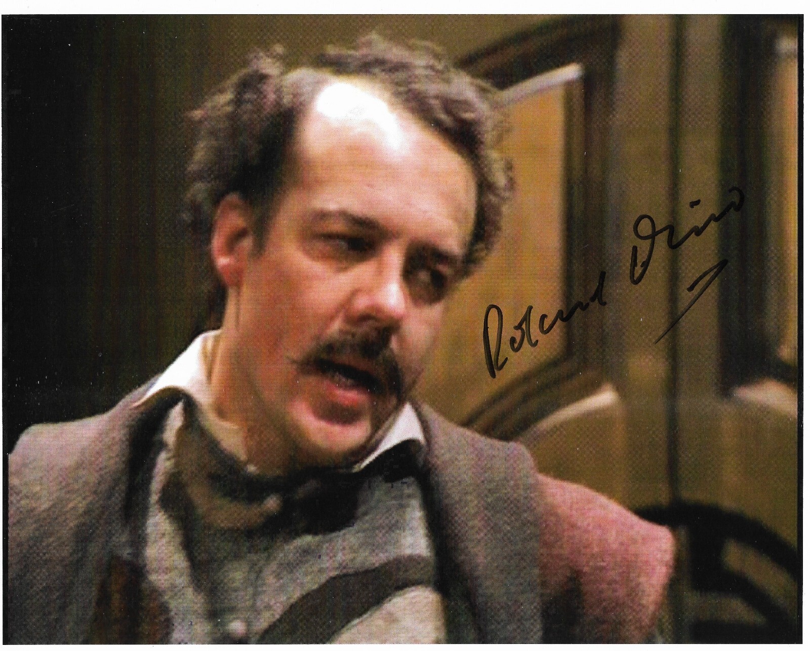 Doctor Who ROLAND OLIVER (The Keeper of Traken) Signed Autograph 10x8 ...