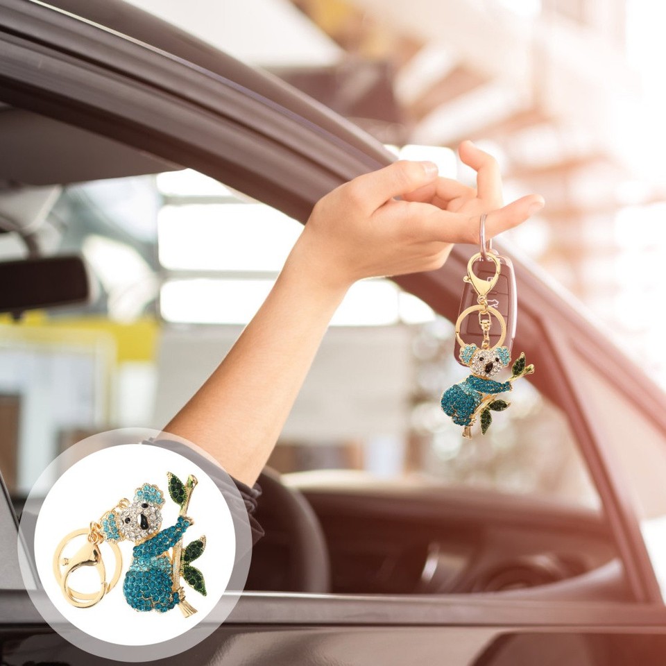 Backpack Hanging Keychain Rhinestone Keyring Charm Pendant Handbag ...