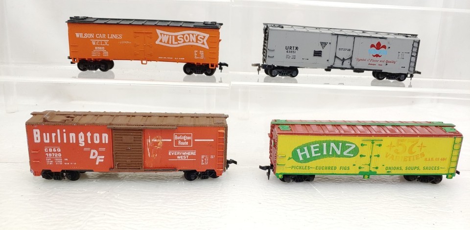 4 HO Gauge Model Train Boxcars with Weights inside Nice Cars | eBay