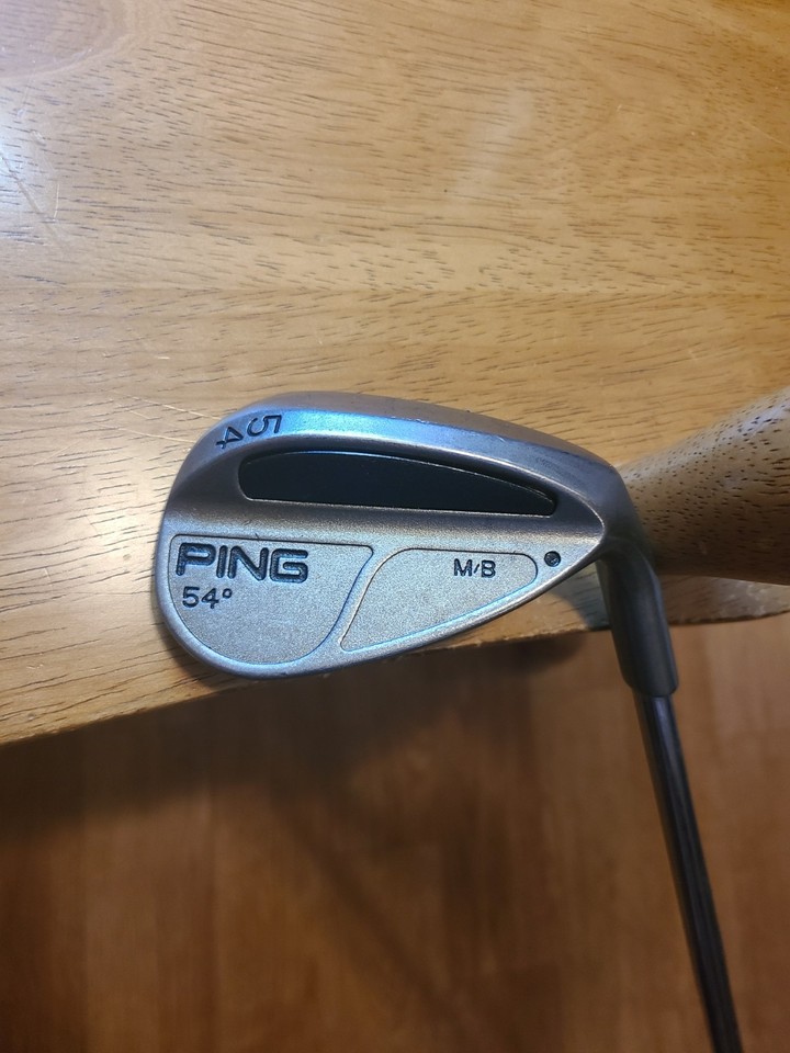 Ping MB Sand Wedge 54* Black Dot RH Men's Stiff Steel Grip One SW Nice Club! | eBay