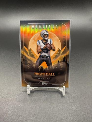2024 Topps Midnight BRYCE YOUNG SP Nightball Case Hit 06/50 CAROLINA ...
