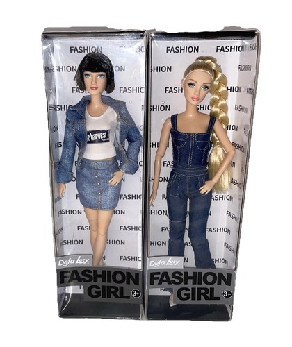 Defa Lucy Fashion Girl Gold Blonde Doll and Short Hair Brunette Set ...