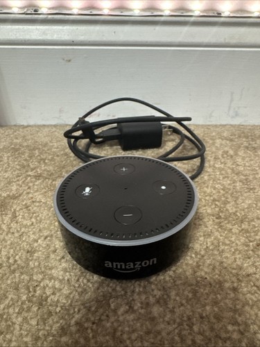 Amazon Alexa Echo Dot 2nd Generation - Black - Tested Works - Good | eBay