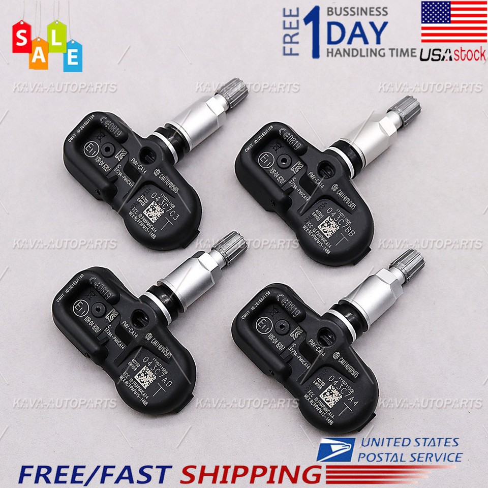 New Tire Pressure Monitor Sensor TPMS Set (4) for 16-20 Nissan Titan ...