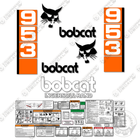 Fits Bobcat 953 Decal Kit Skid Steer ORANGE - 7 YEAR OUTDOOR 3M VINYL ...