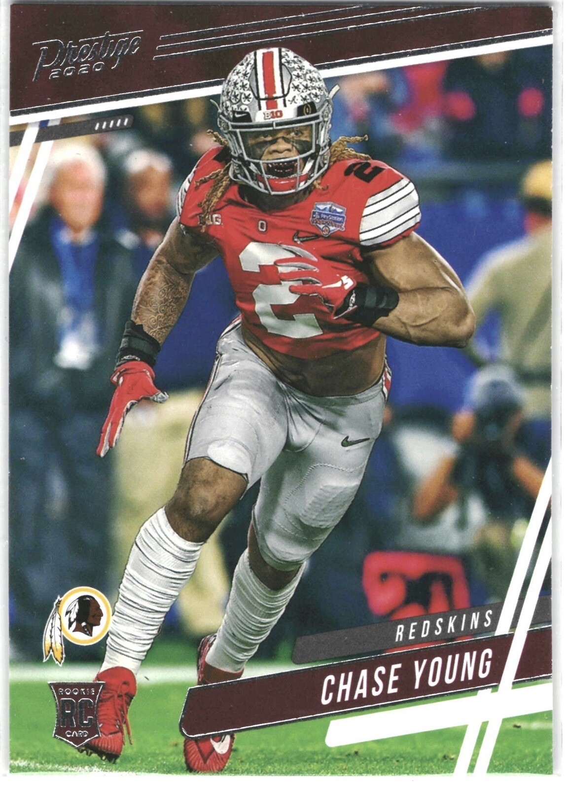 2020 Panini Prestige Chase Young Rookie Washington Redskins #220 | eBay