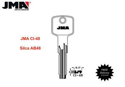 JMA CI-48 Key Blank for Abus & Cisa Locks-Silca AB48 Equivalent | eBay