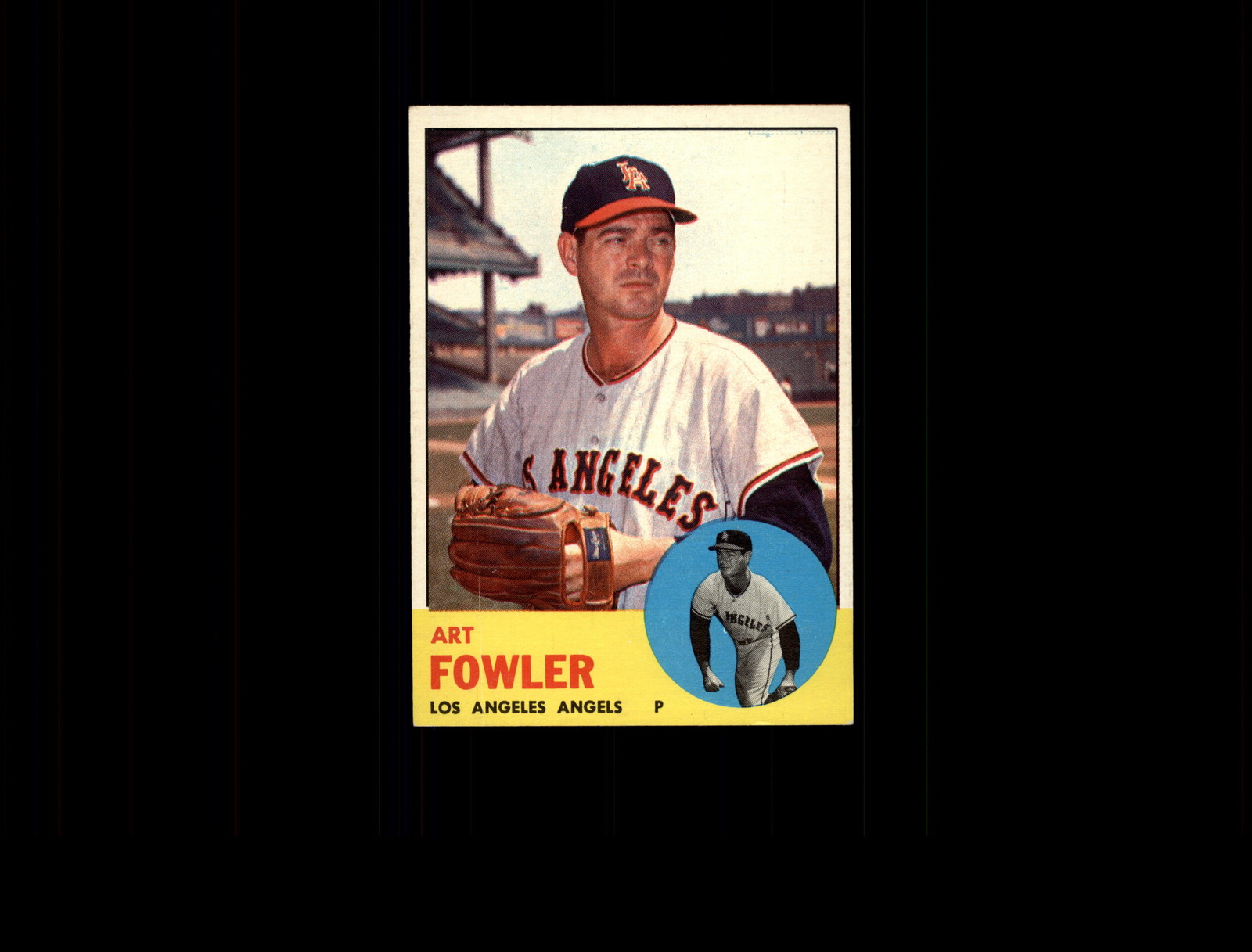 1963 Topps 454B Art Fowler Card Number on Orange Background NM #D483879 ...