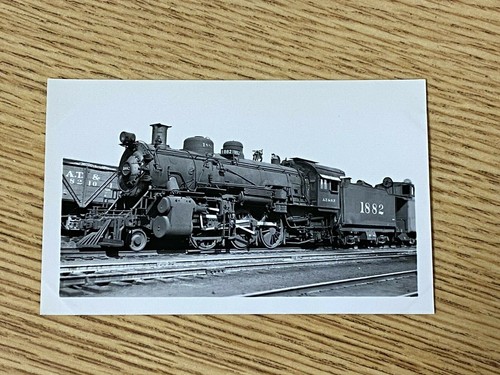Santa Fe Railway Steam Engine Locomotive 1882 Vintage Photo AT&SF | eBay