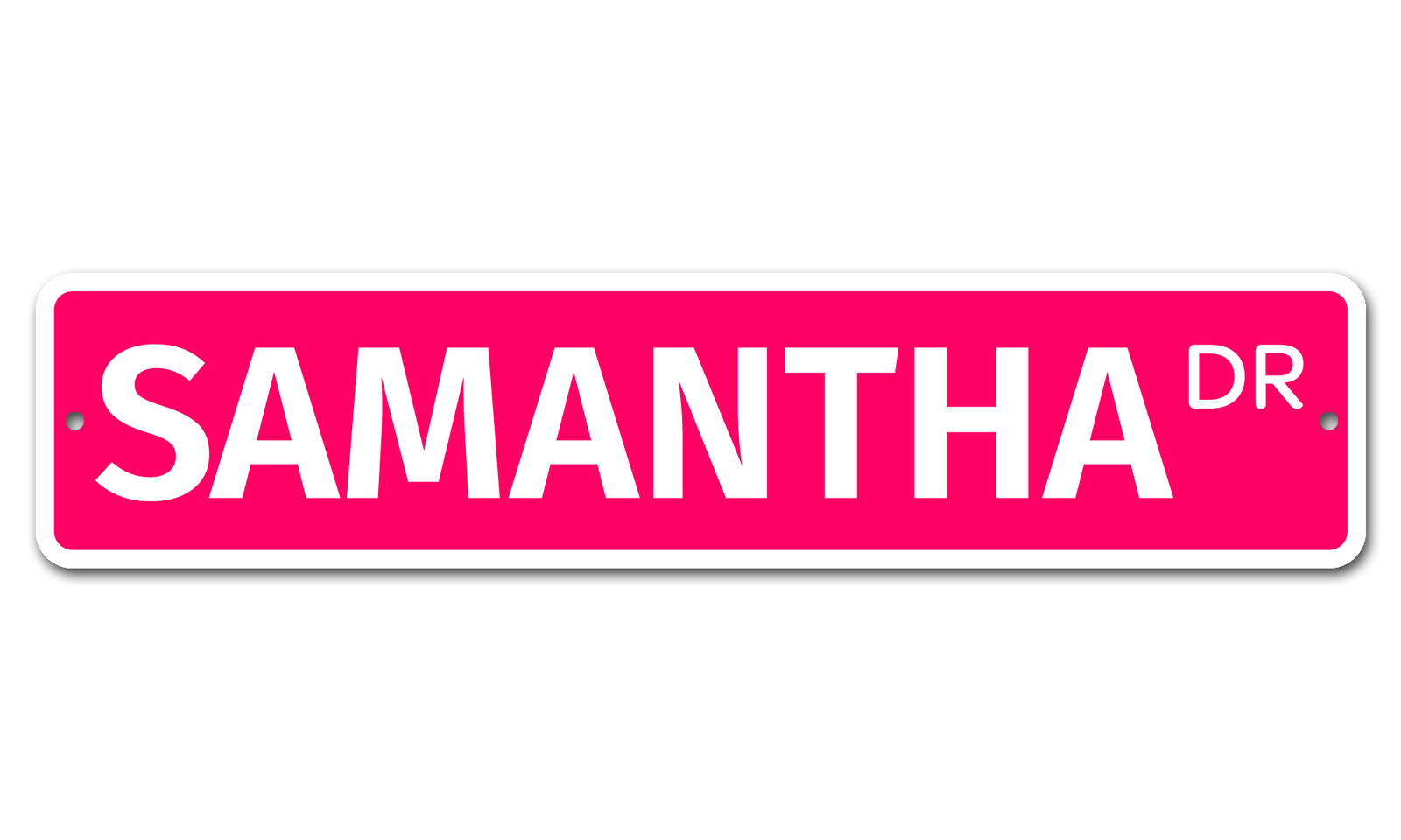 7306 SS Samantha 4" x 18" Novelty Street Sign Aluminum | eBay