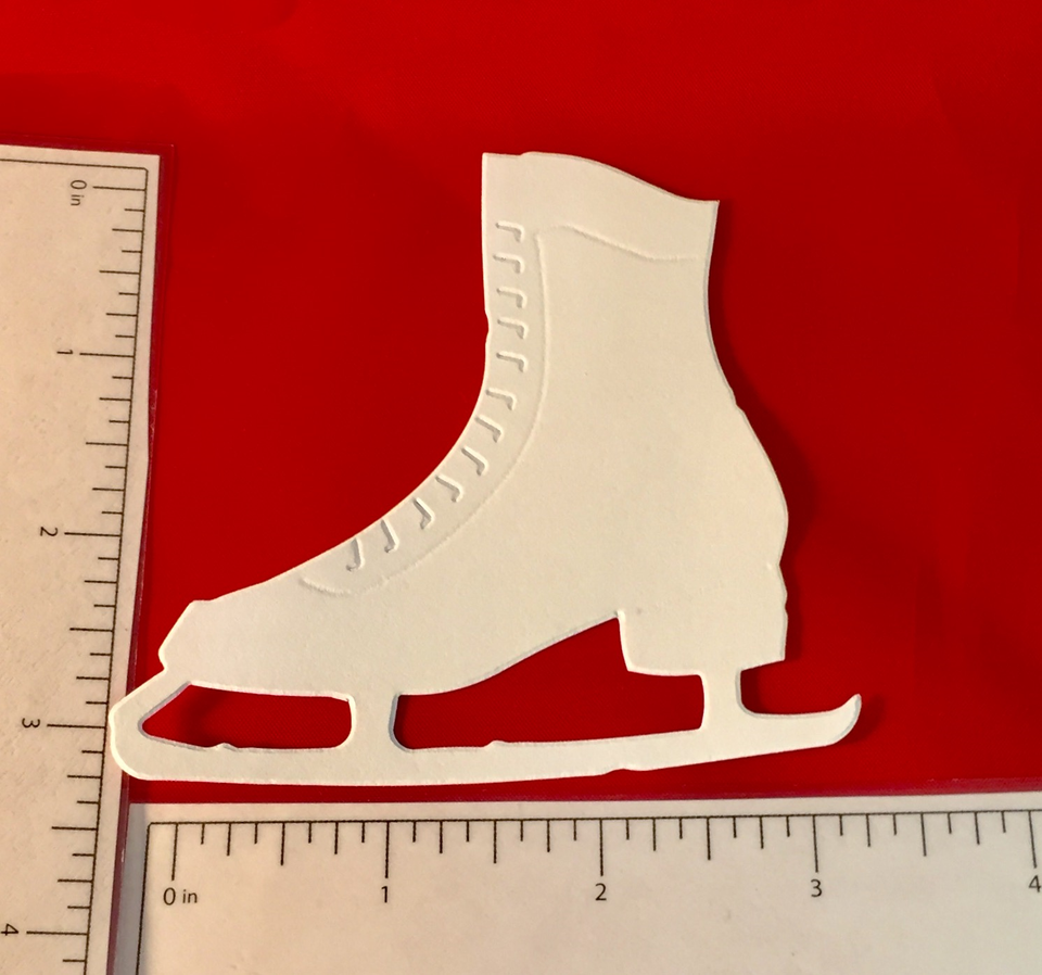 Tim Holtz Die Cuts * Ice Skates * Chipboard or White Cardstock * Winter ...