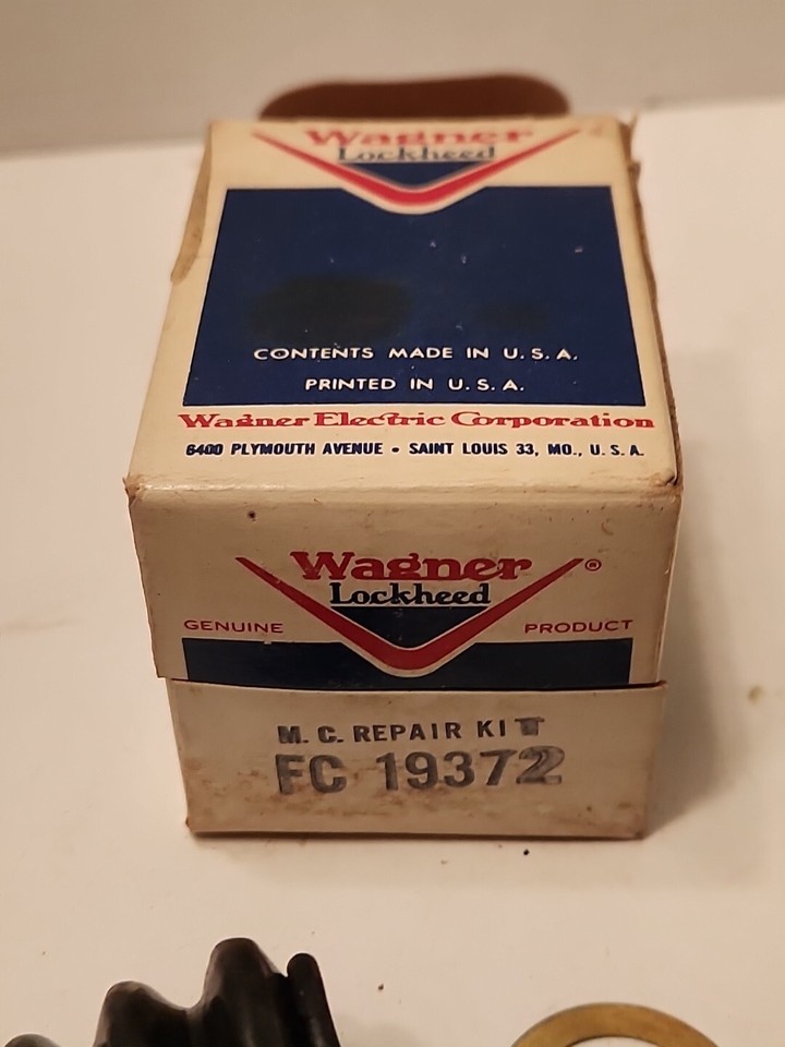 Wagner Lockheed FC 19372 Brake Master Cylinder Repair Kit Parts Vintage ...