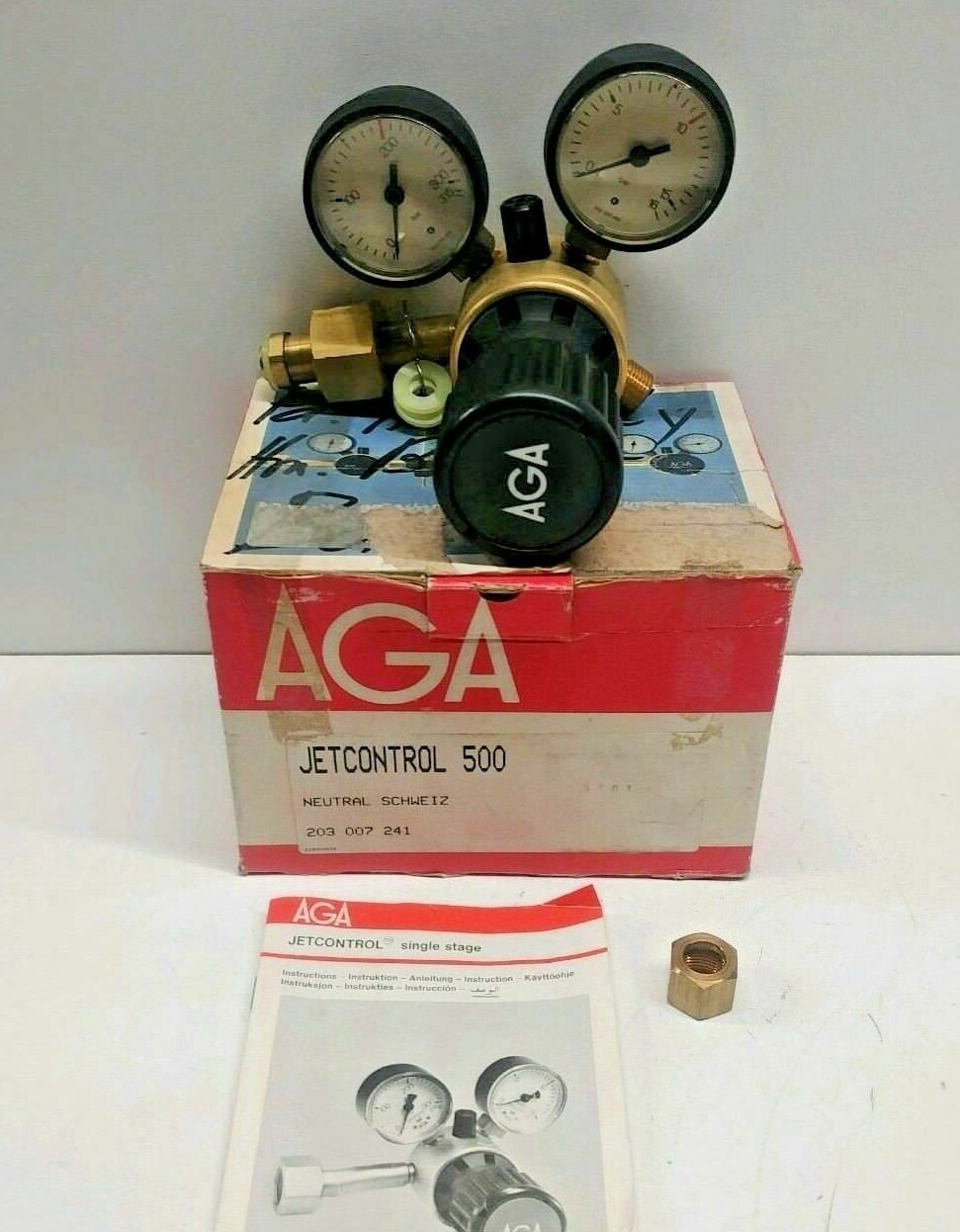 NEW IN BOX! AGA JET CONTROL 500 GAS REGULATOR 203-007-241 | eBay