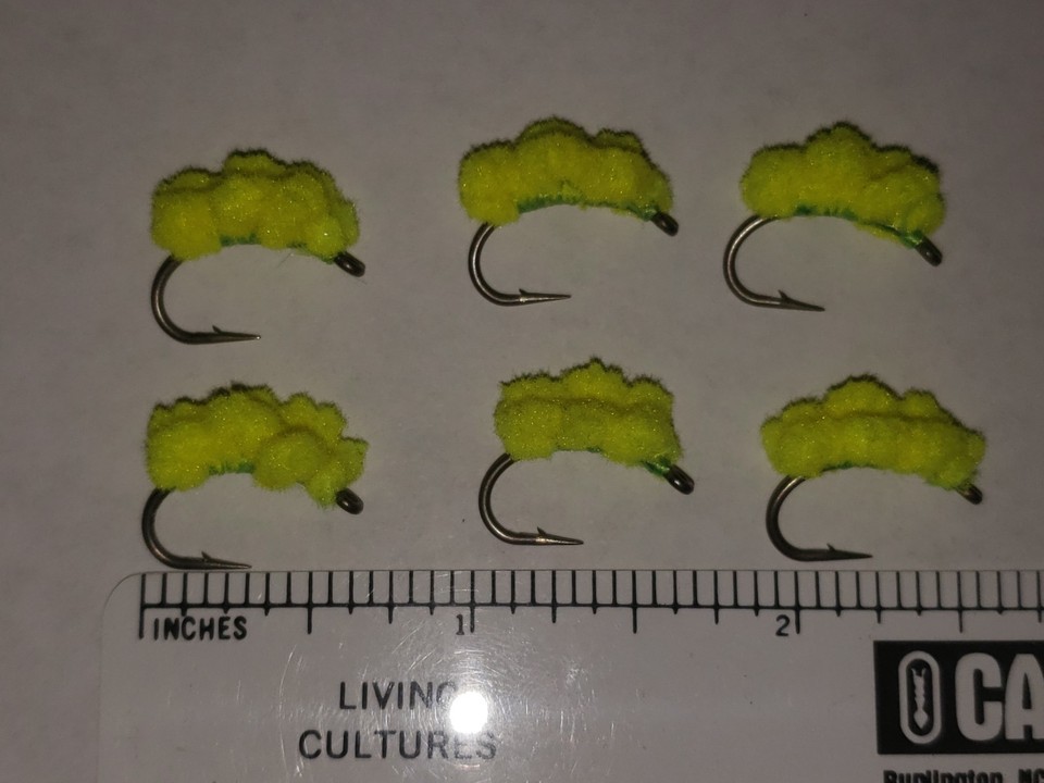 Sucker Spawn Chartreuse Size 8 (per 6) | eBay