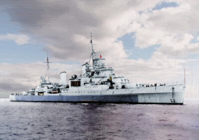 HMS SHEFFIELD WW2 - LIMITED EDITION ART (25) | eBay UK