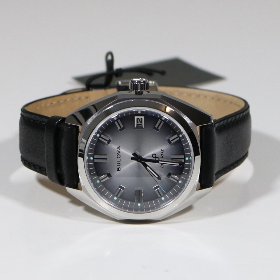 Bulova Jet Star Precisionist Men's Stainless Steel Grey Dial Watch ...