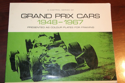 GRAND PRIX CARS 1948-67 PLATES CASTROL MASERATI LAGO-TALBOT MERCEDES ...