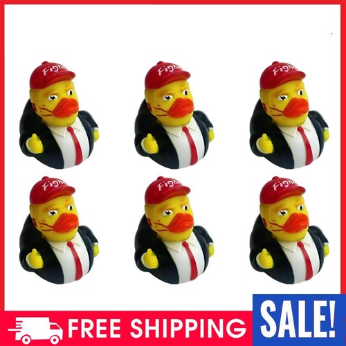 Novelty Trump Rubber Duck Baby Bath Toys Rubber Duckies Funny Duck Toy ...