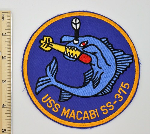 US NAVY USS MACABI SS-375 SUBMARINE PATCH Made for Veterans After WW2 ...