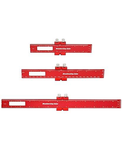 Woodworking Ruler 6/8/12 Inch Precision Pocket Ruler With Stopsmetric ...