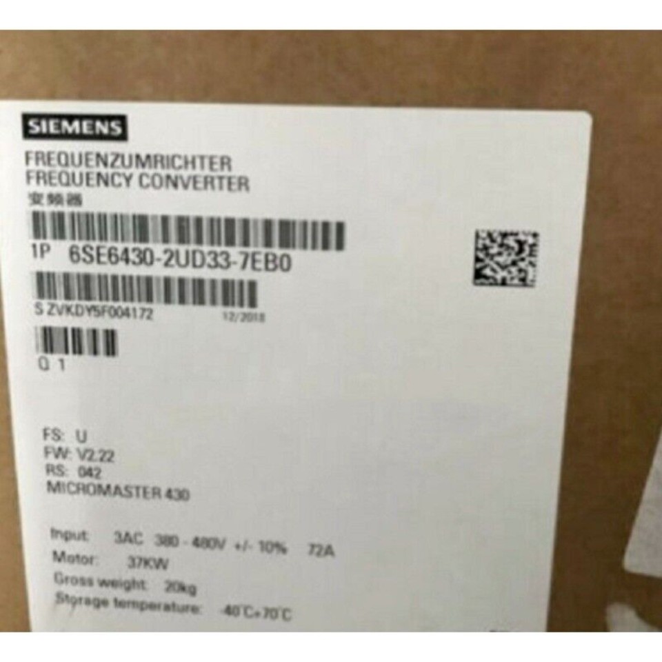 New Siemens 6SE6 430-2UD33-7EB0 6SE6430-2UD33-7EB0 MICROMASTER430 ...
