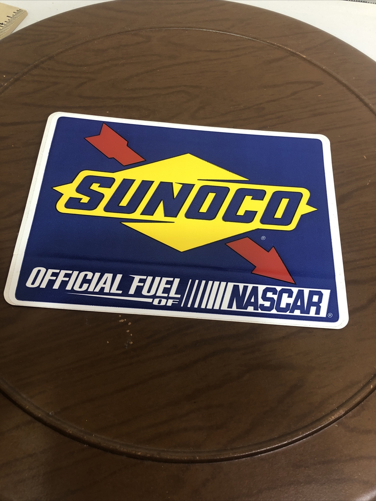 SUNOCO - Original Vintage Racing Decal/Sticker - NASCAR - 7 inch size ...