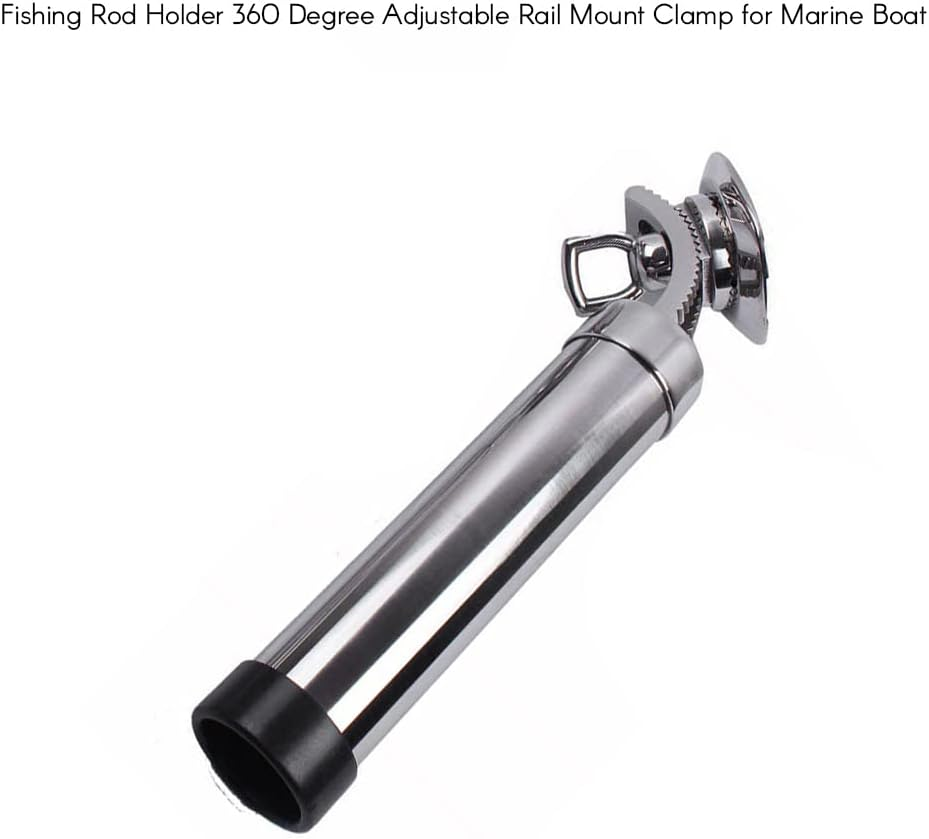 Fishing Rod Holder 360 Degree Adjustable Rail Mount Rod Holders ...