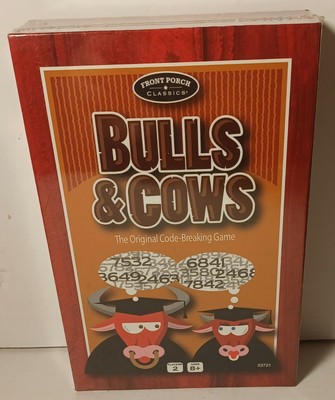 New and Sealed Bulls & Cows - The Original Code Braking Game 2 Players ...