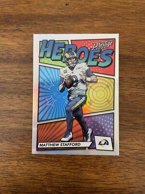 2022 Panini Prestige Football Matthew Stafford Heroes Insert #H-7 LA ...