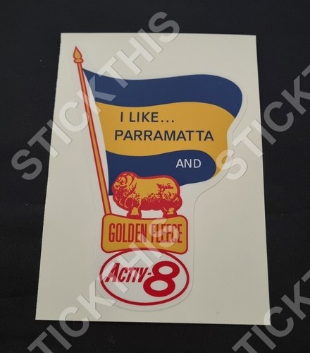 Golden Fleece Activ8, Rugby NRL - I Like Parramatta (Eels) Decal ...