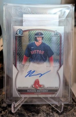 2023 Bowman Chrome Roman Anthony Auto Red Sox Nice Centering eBay ...