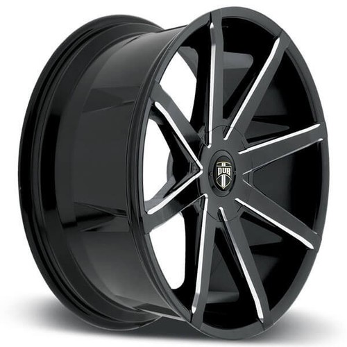 24x9.5"Dub Wheels Push S109 Black Milled Rims (A03) | eBay