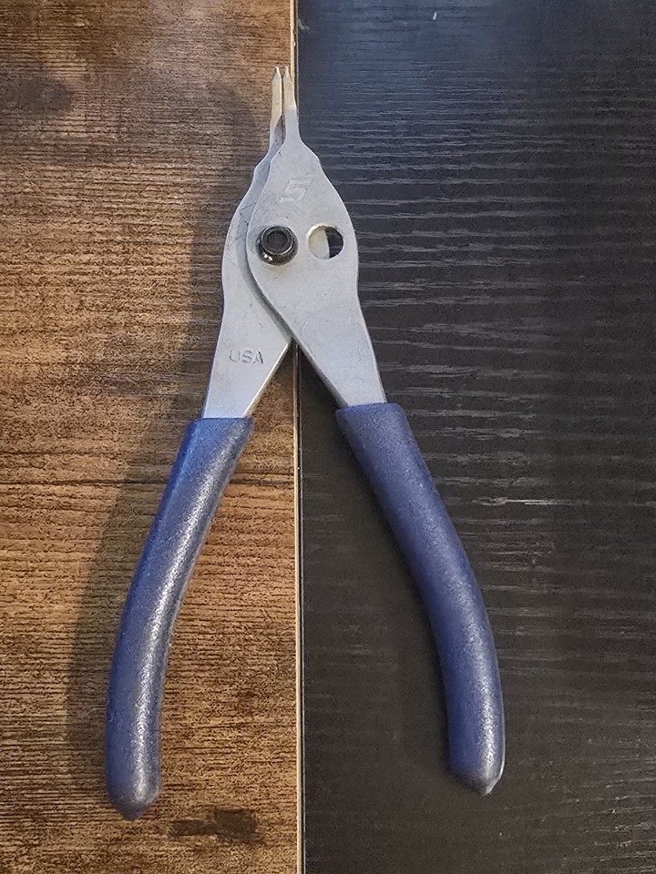 Snap-on ™ Tools USA NEW POWER BLUE 45° Tip .047 Snap Ring Pliers ...